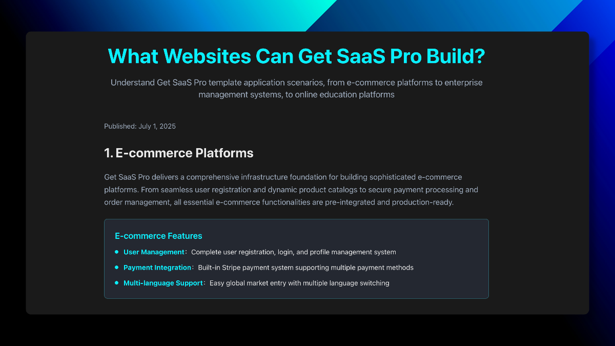 What Websites Can Get SaaS Pro Build? - SaaS Template Use Cases and ...